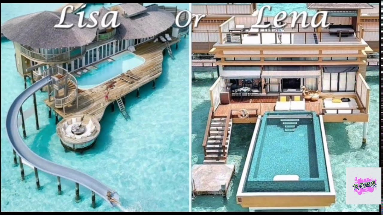 LISA OR LENA 💖 (Most Beautiful Swimming Pools & Bedrooms) - YouTube