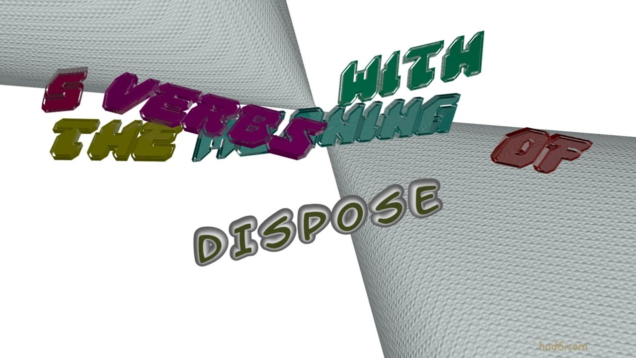 Dispose 5 Verbs Which Are Synonyms To Dispose sentence Examples dispose-5-verbs-which-are-synonyms-to-dispose-sentence-examples