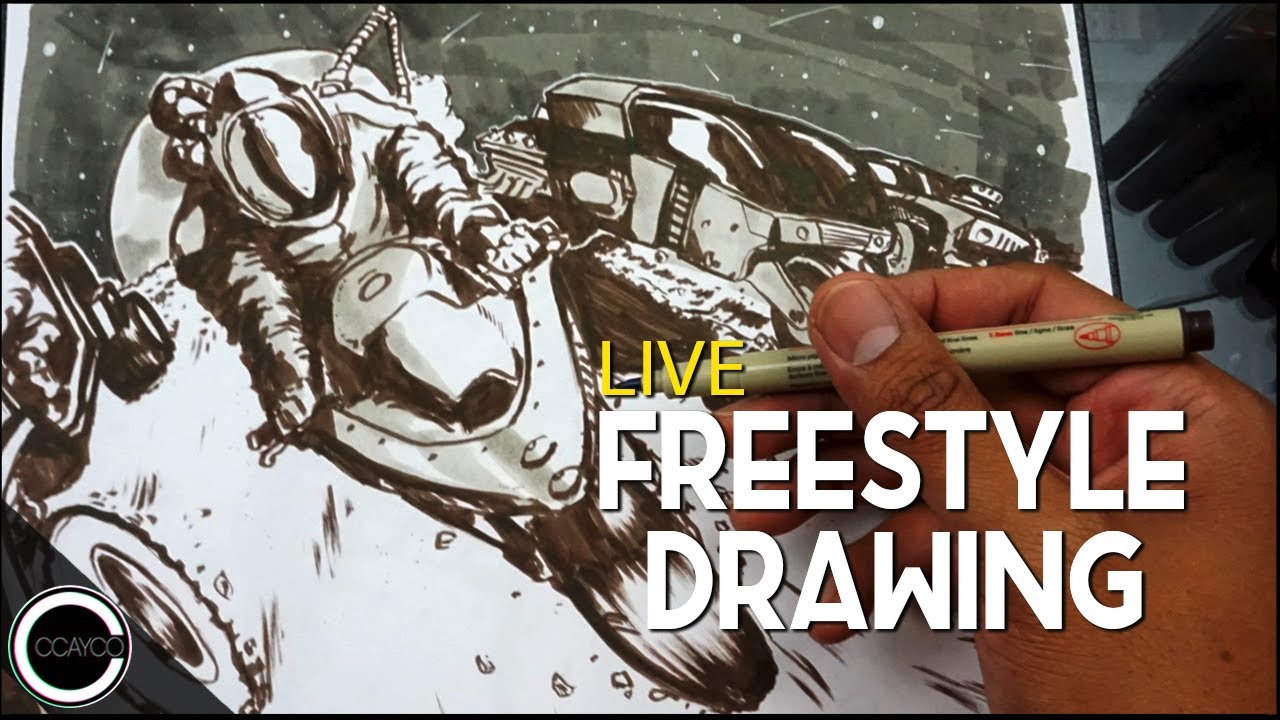 Freestyle Sketch Live #13 - YouTube