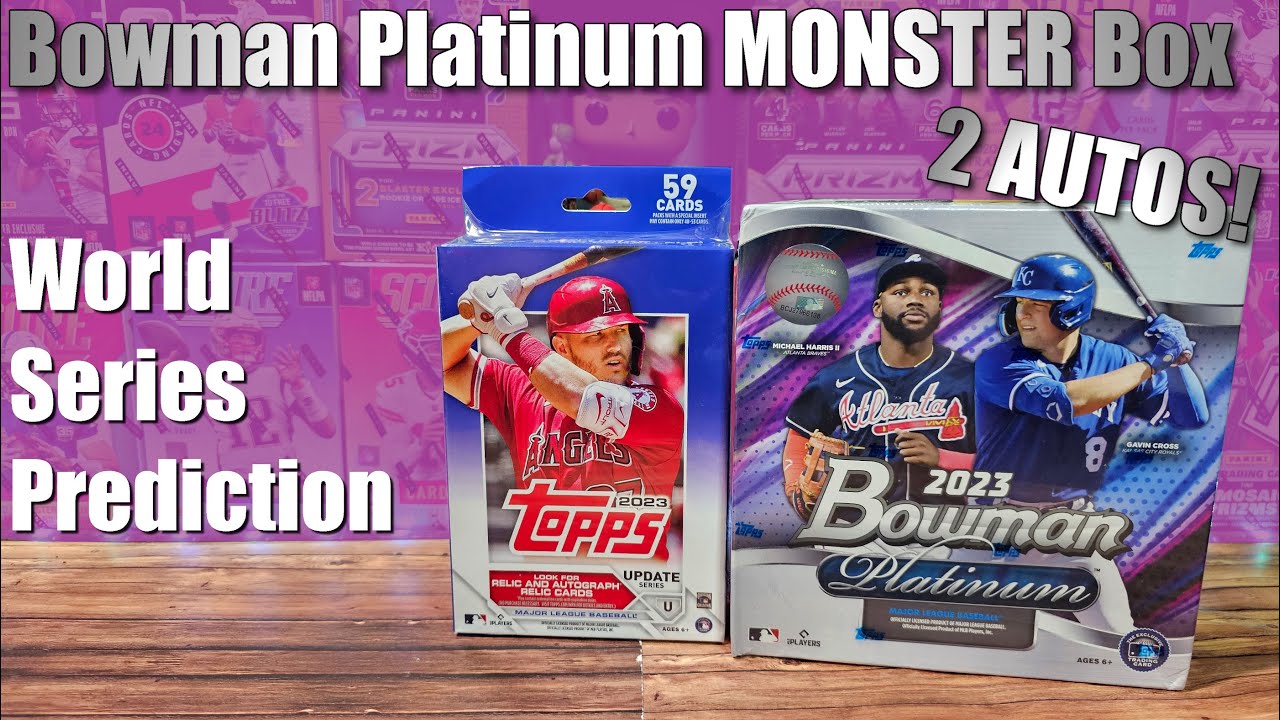 2 AUTOS PER BOX | 2023 Bowman Platinum MONSTER Box + Topps Update ...