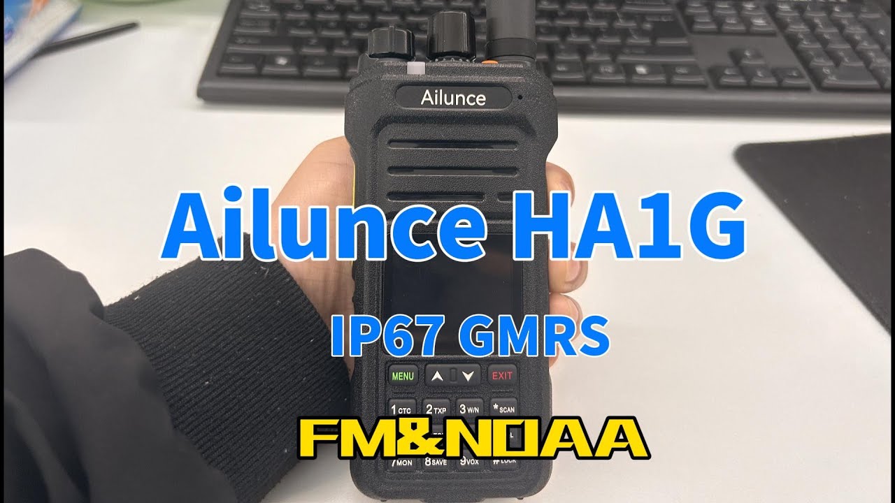Ailunce HA1G GMRS radio with FM and NOAA functions - YouTube