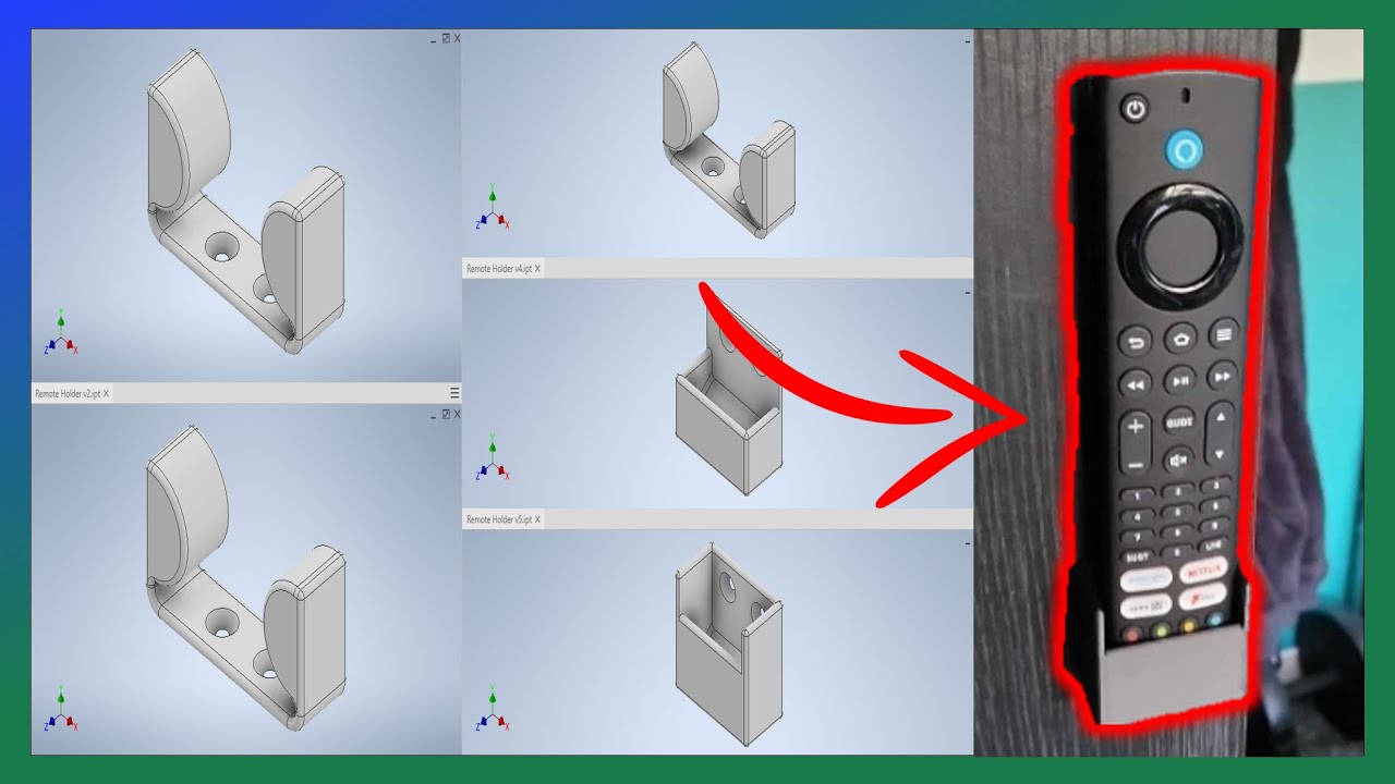 Why Simple is Always Better – 3D Printing a Remote Holder - YouTube