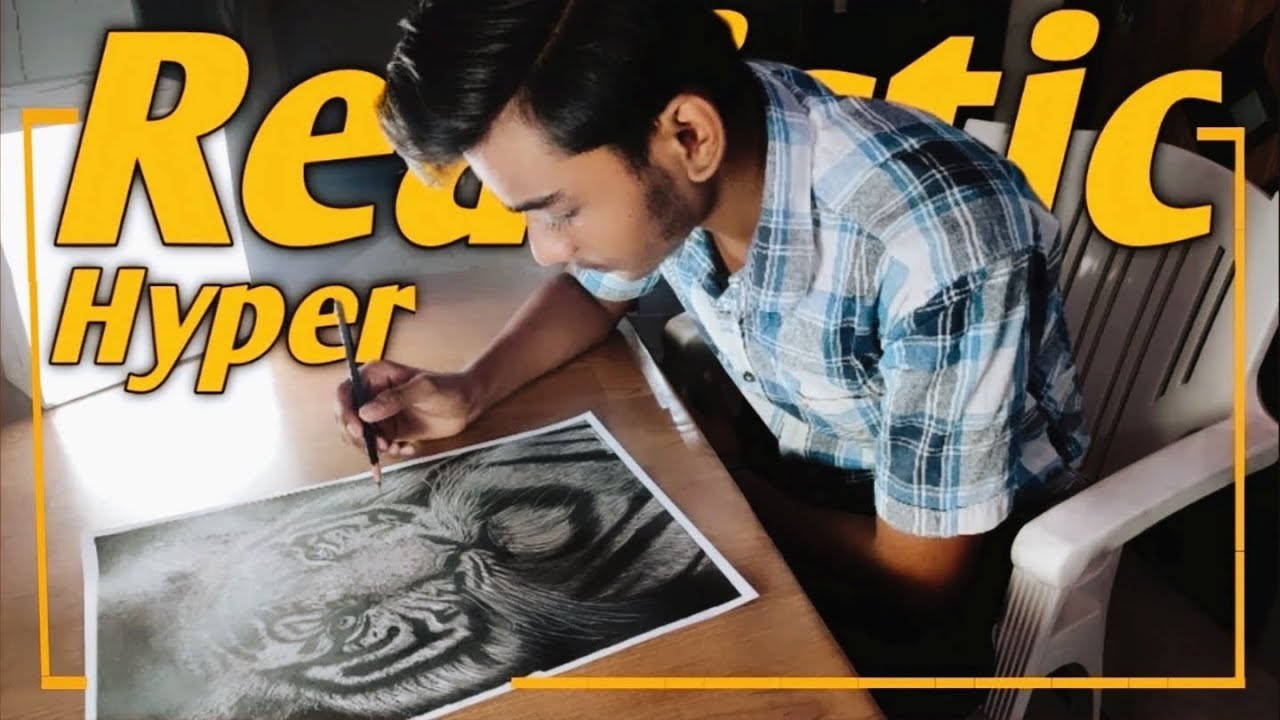 Hyper Realistic Tiger Drawing 🔥 | Rohit Maurya Arts - YouTube