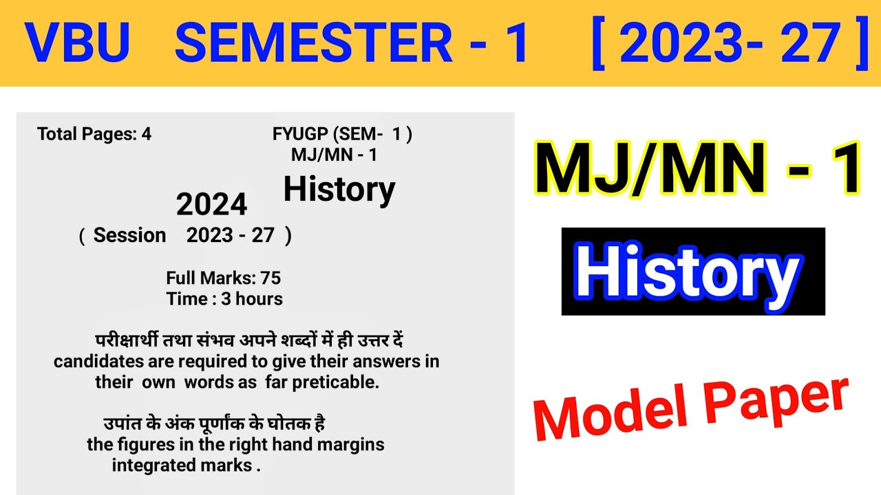 Sem 1 Mj/Mn - 1 History l mj history l mn history important question ...