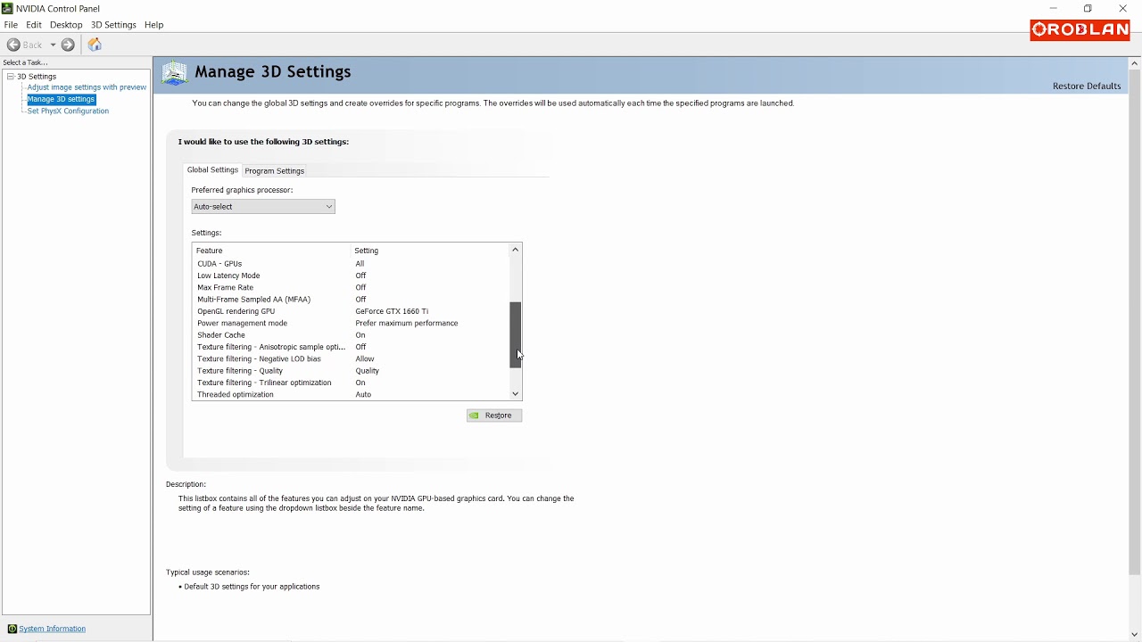 Our- NVIDIA Control Panel & MSI Dragon Center Settings For Gaming-MSI ...