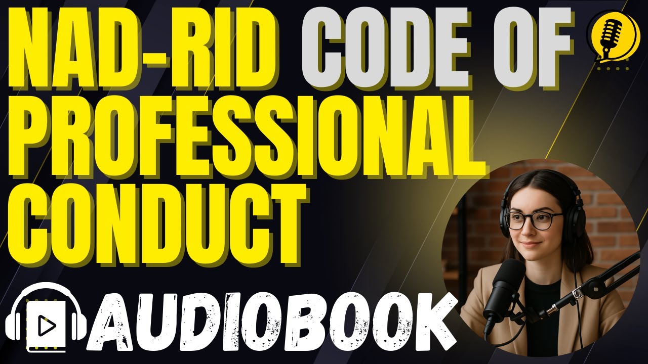 NAD-RID Code of Professional Conduct Audiobook; ASL Sign Language ...