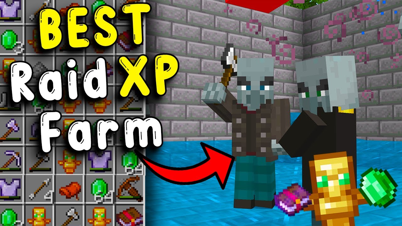 The BEST RAID XP Farm in Minecraft Bedrock 1.21! - YouTube