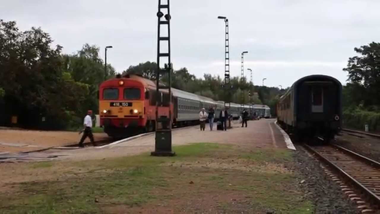 418 150 (ex.M41 2150) starts with fast train from Révfülöp (H) - YouTube