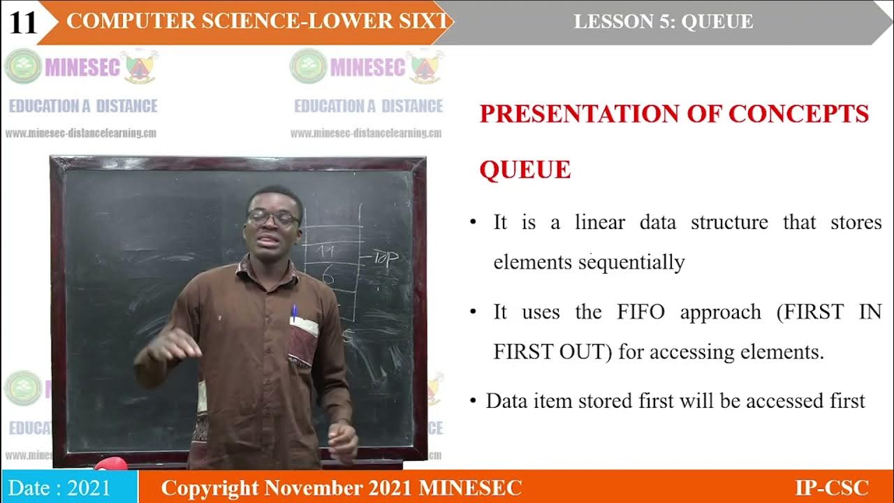 IP-INFO Computer Science Lower sixth Lesson 5 Introduction to Queue ...