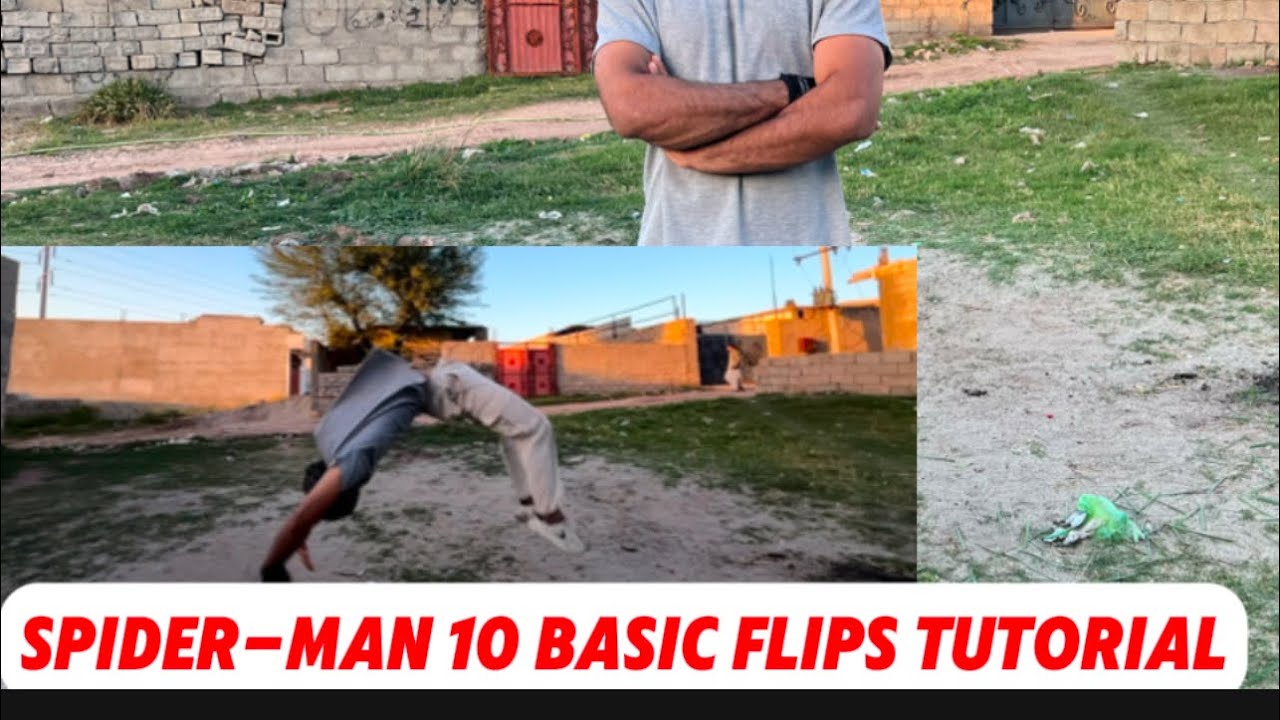 Spider-Man 10 basic flips tutorial | Gymnastics Tumbler parkour pov ...