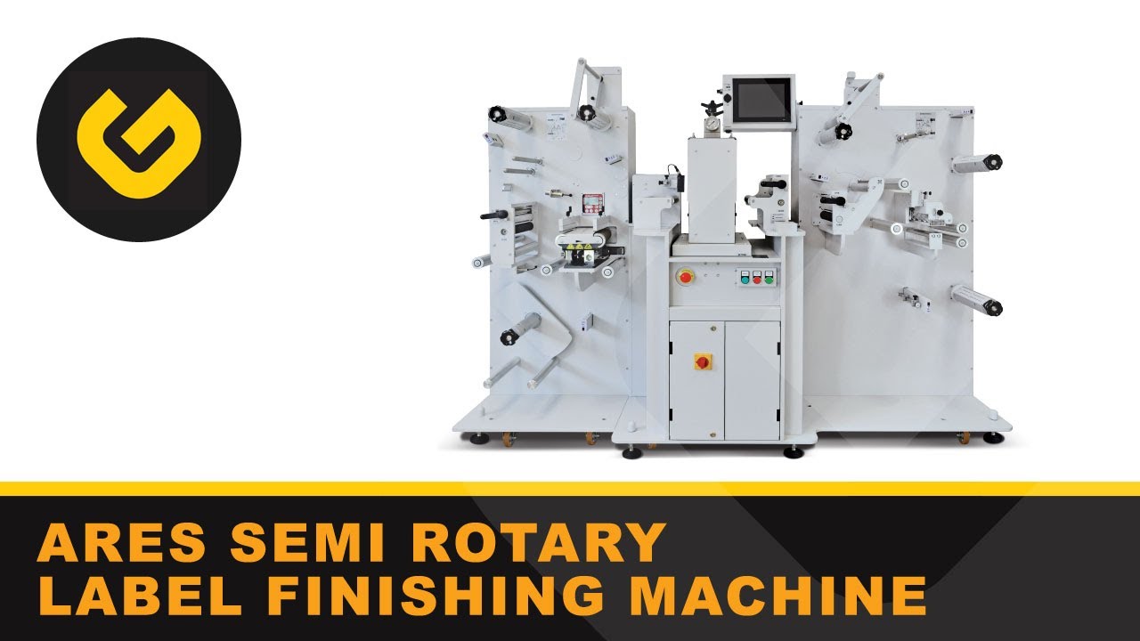 Semi Rotary Label Finishing Machine - YouTube
