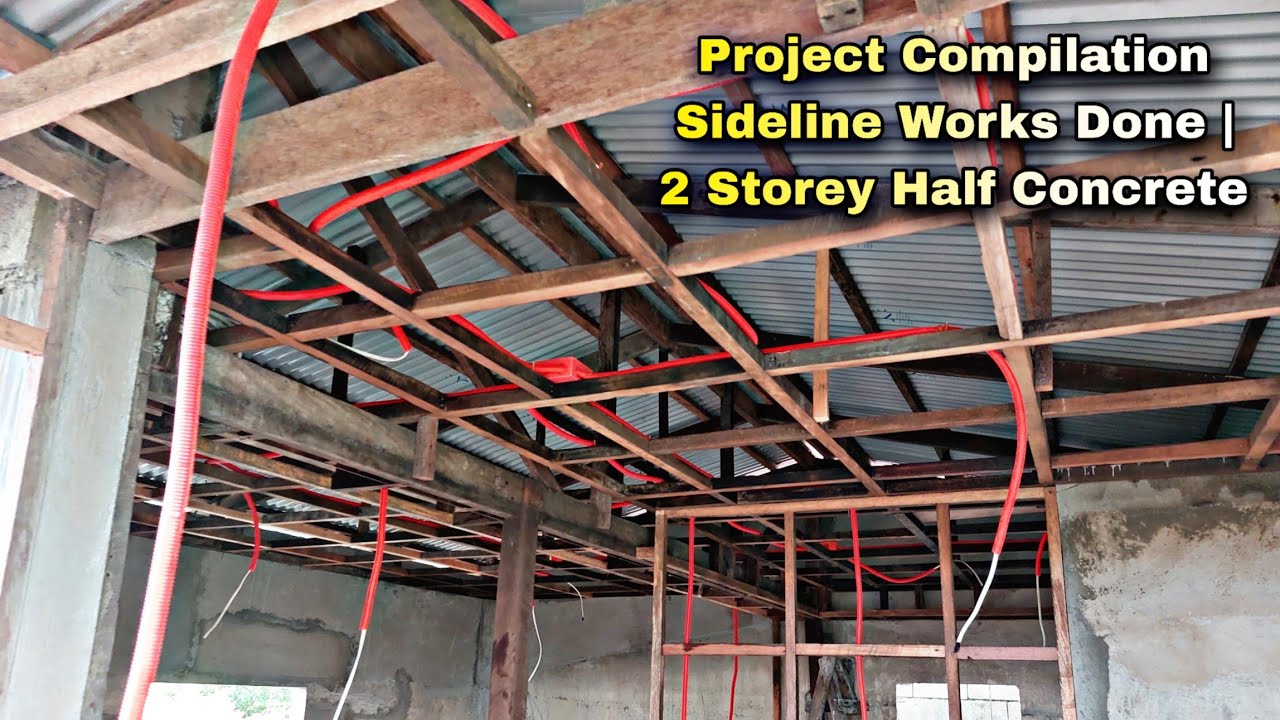 Project Compilation Sideline Works Done |2 Storey Half Concrete - YouTube