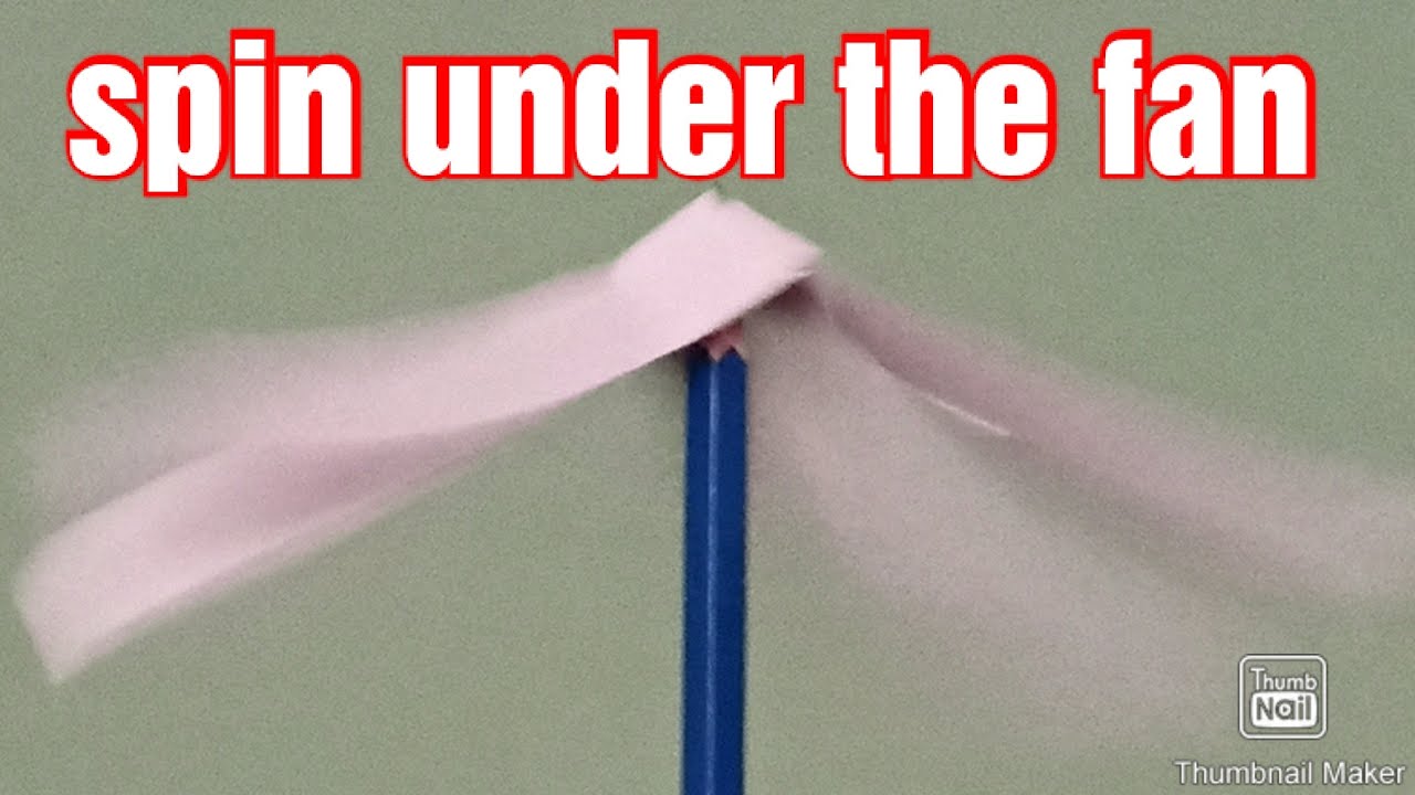 Spinning fan paper craft - YouTube