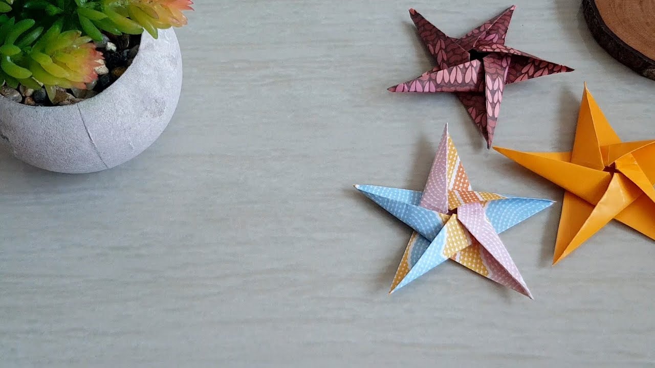 DIY Kids Activity | How to Make Star Origami | Tutorial Origami Bintang ...