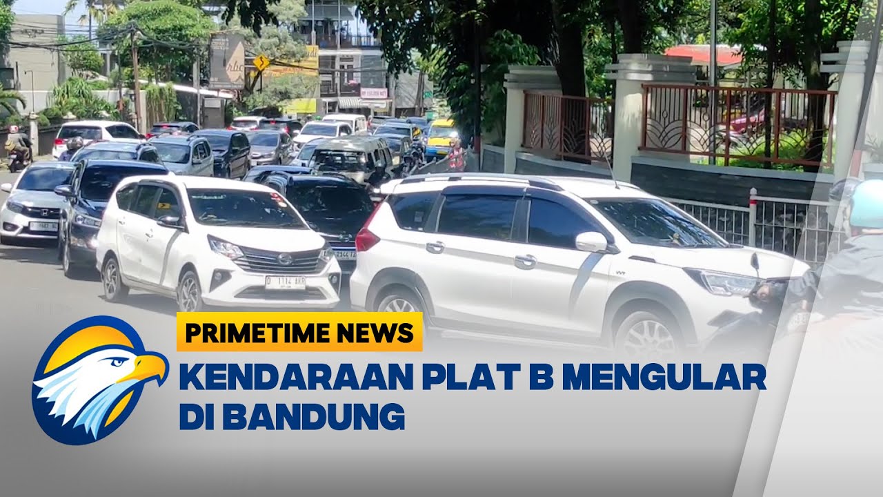 Kendaraan Plat B Padati Kawasan Wisata Lembang [Primetime News] - YouTube