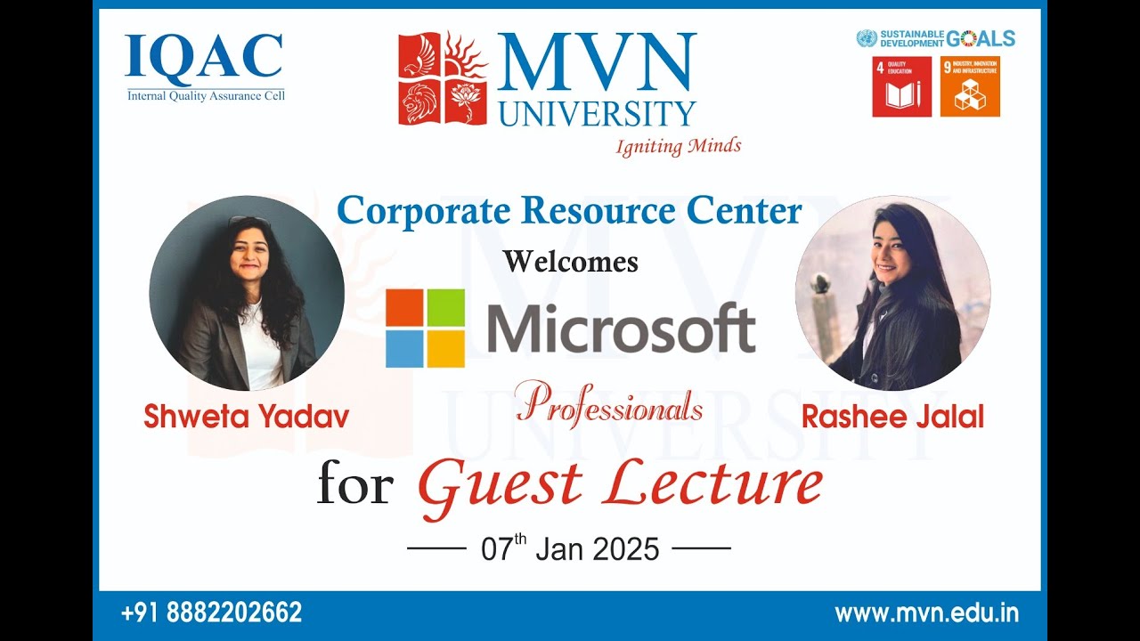 Microsoft Guest Lecture - YouTube