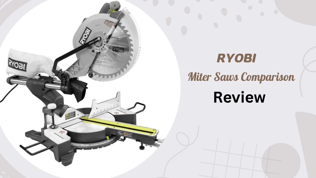 Comparison Review of the Ryobi Miter Saws - YouTube