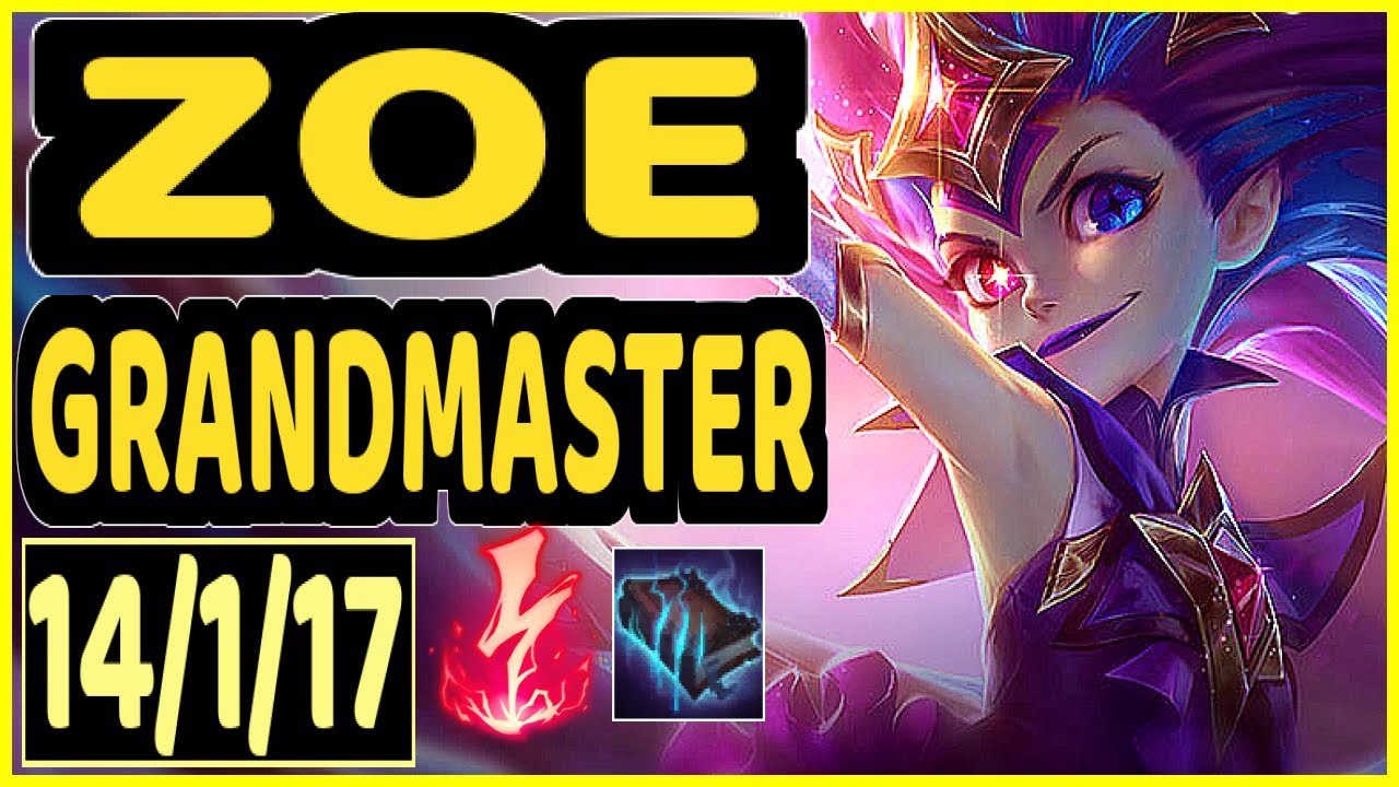 MAPLE (ZOE) - 14/1/17 KDA MID GAMEPLAY - KR Ranked GRANDMASTER - YouTube