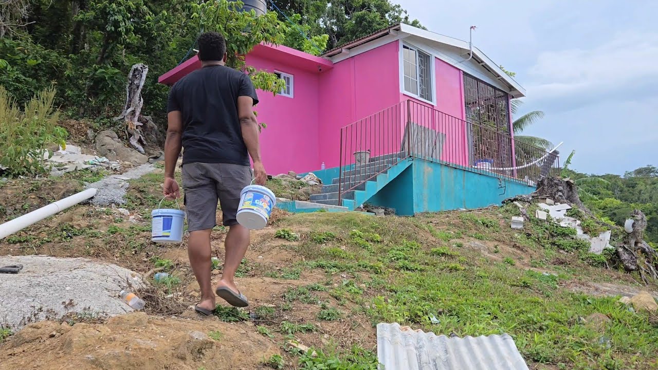 Putting up the lights in the pink house | beautiful recess lights ...