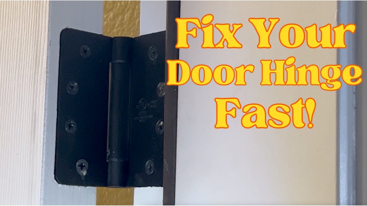 How to Easily Fix a Spring Door Hinge! - YouTube