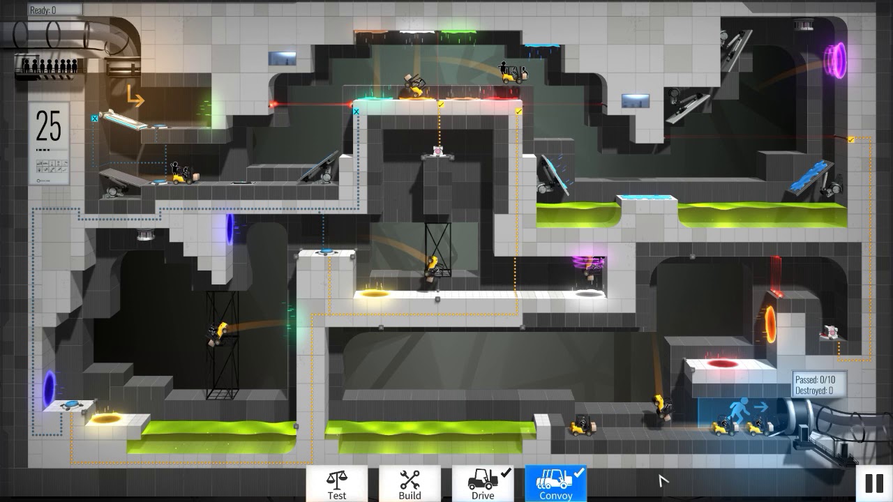 Bridge Constructor Portal Portal Proficiency DLC level 25 low budget ...
