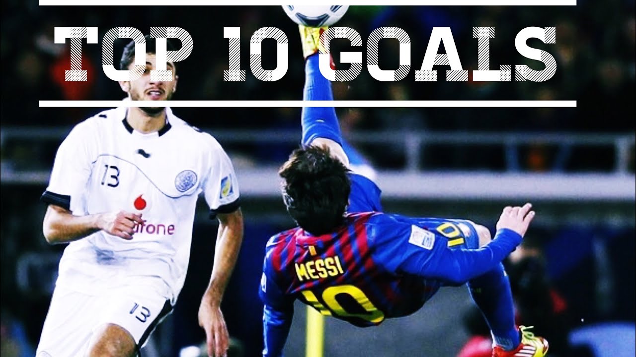 Lionel Messi 10 curved goals that shocked the world - YouTube