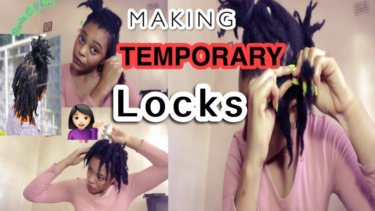 HOW TO MAKE TEMPORARY LOCS ON NATURAL HAIR ||Beria - YouTube