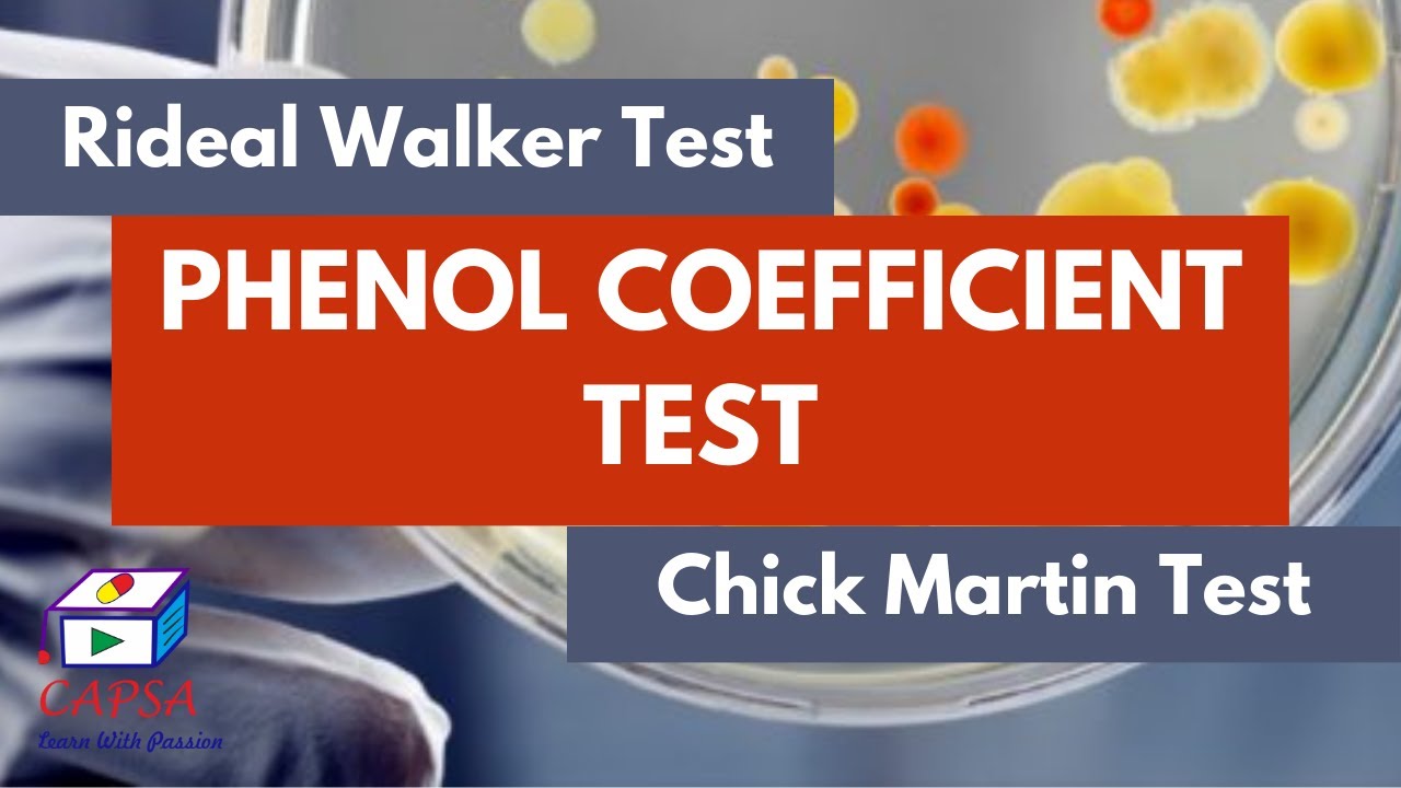 Phenol Coefficient Test Explained: How to Measure Disinfectant ...
