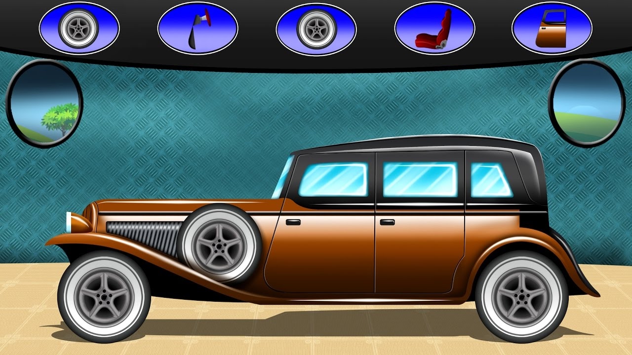 Vintage car | puzzle for kids | street vehicles - YouTube