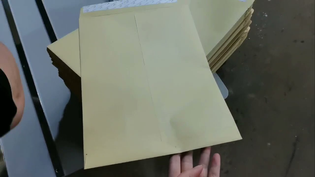 Automatic Peel&Seal Pocket Envelope Making Machine - YouTube