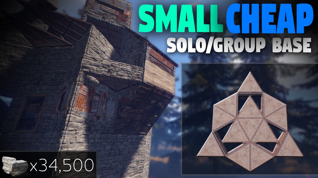 THE BEST Solo/Small Group Base | Rust Base Building (High-Pop Vanilla ...