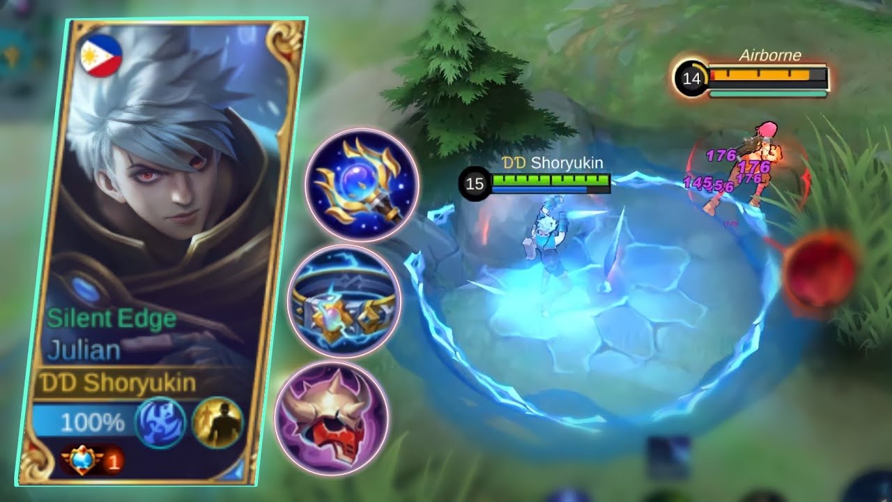 JULIAN BEST BUILD AND EMBLEM | JULIAN BEST BUILD 2022, SKILL COMBO ...