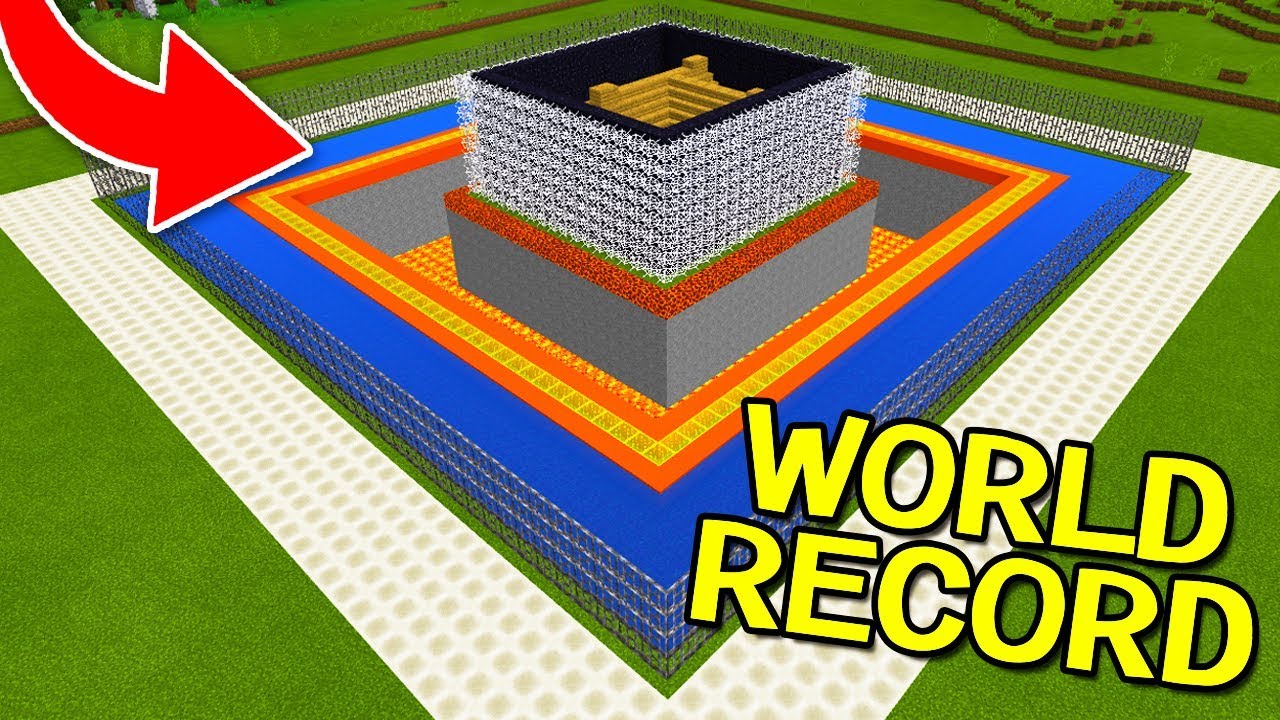 THE WORLD'S SAFEST MINECRAFT HOUSE *WORLD RECORD* - YouTube