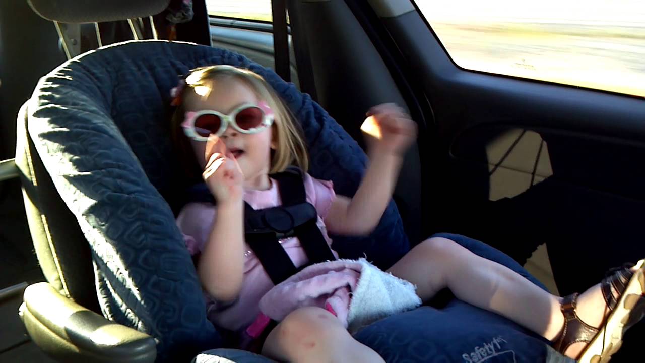 Meagan dances in Car-seat! - YouTube