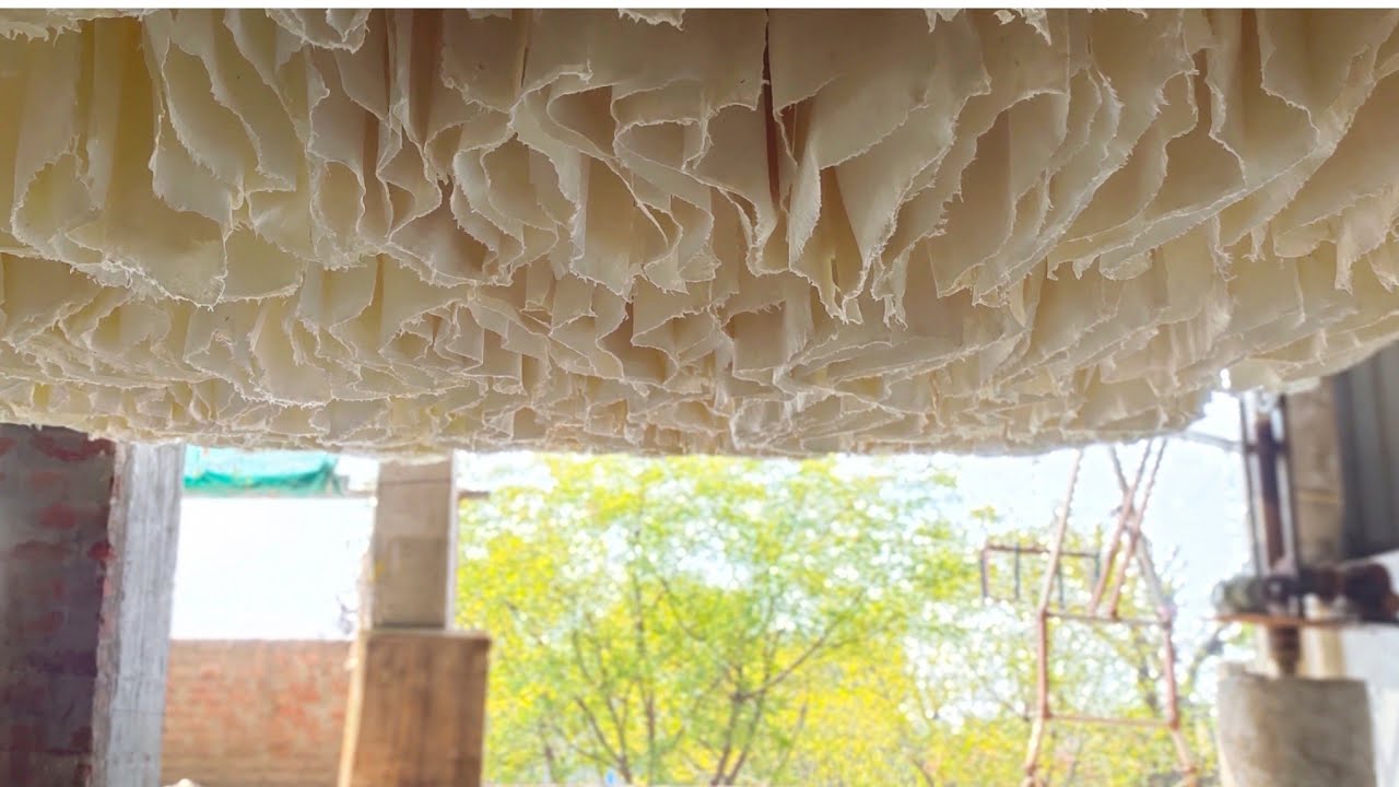 A GLIMPSE OF HANDMADE PAPER MAKING - YouTube