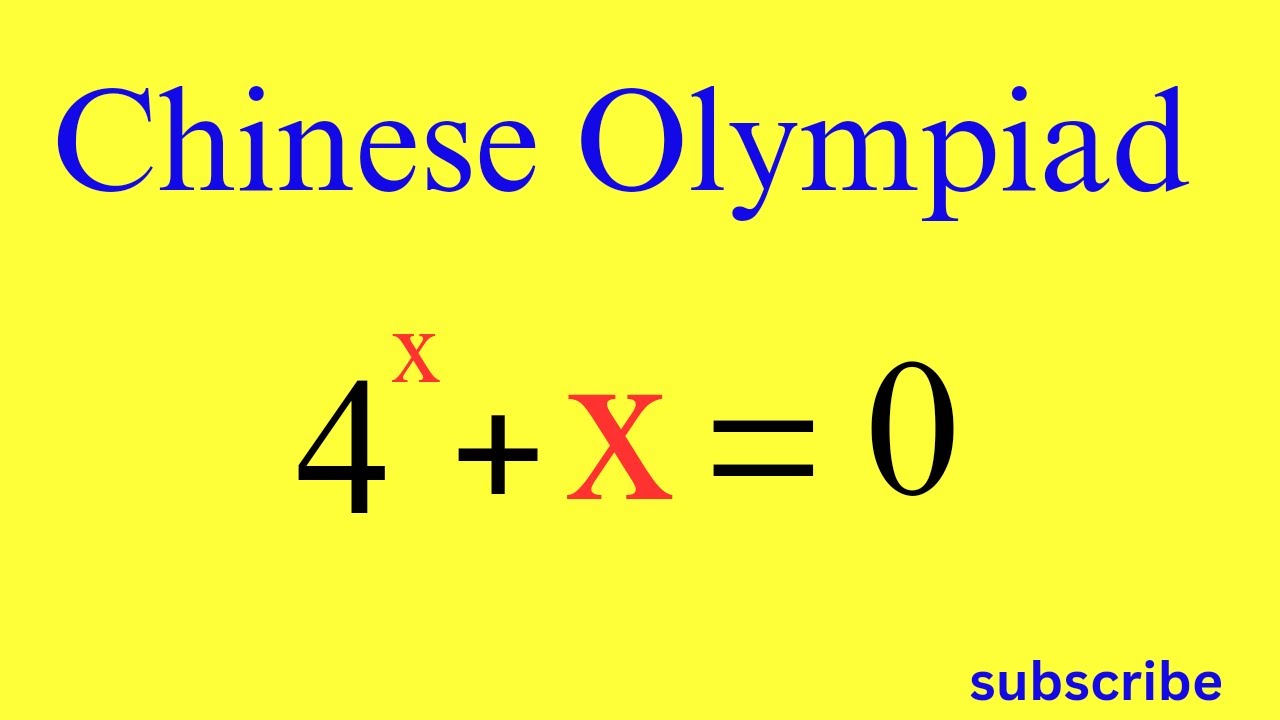 Chinese | A Nice Algebra Problem Math Olympiad | - YouTube