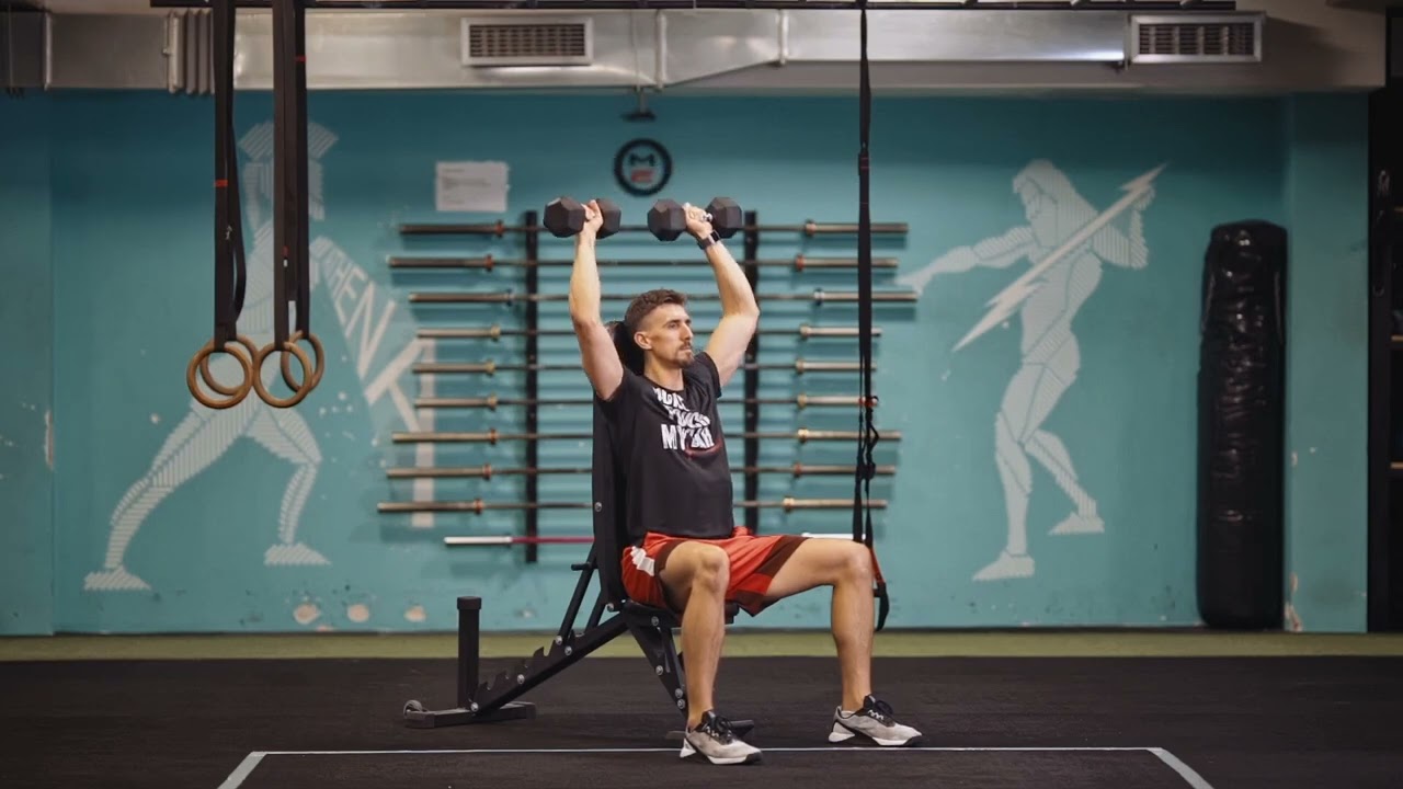 seated db press - YouTube