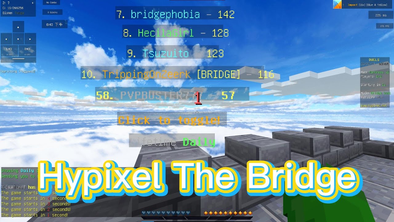 Hypixel The Bridge - YouTube