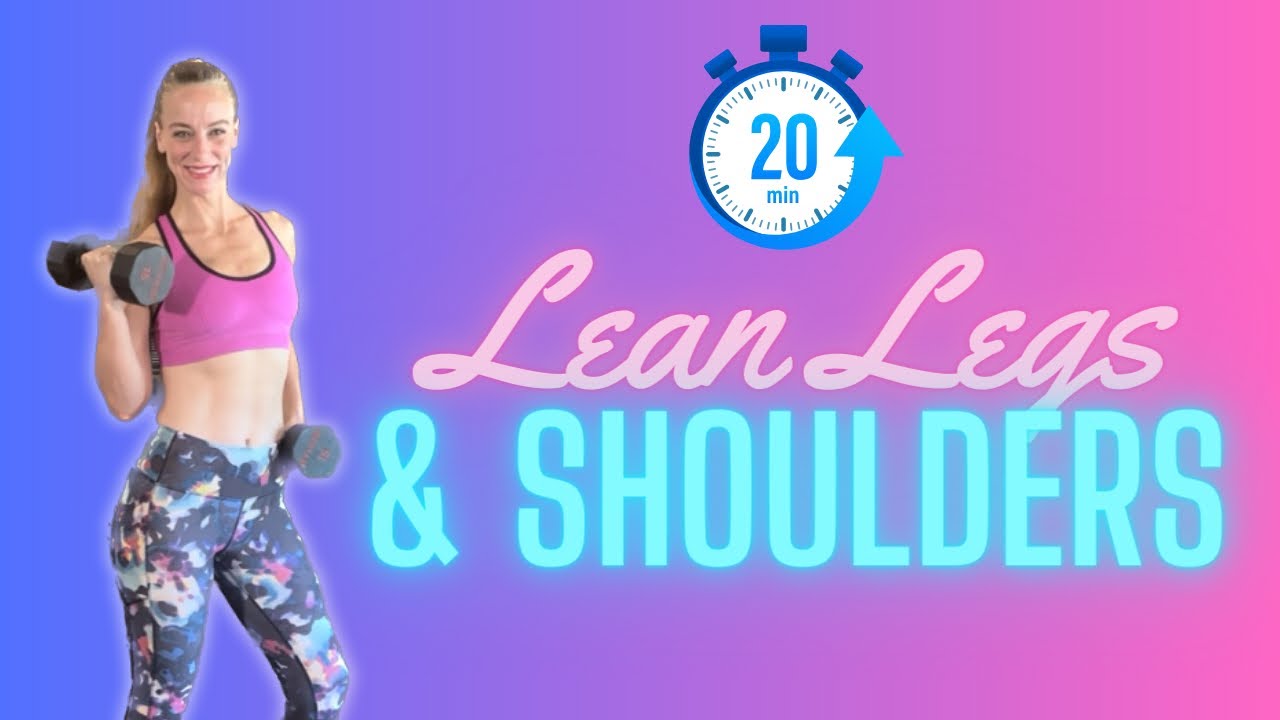 20 MIN LEAN LEGS & SHOULDERS STRENGTH WORKOUT // Low Impact, with ...