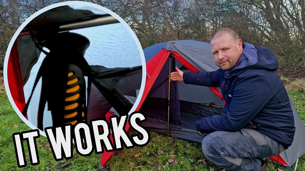 TENT HACK!! making my tent stronger - YouTube