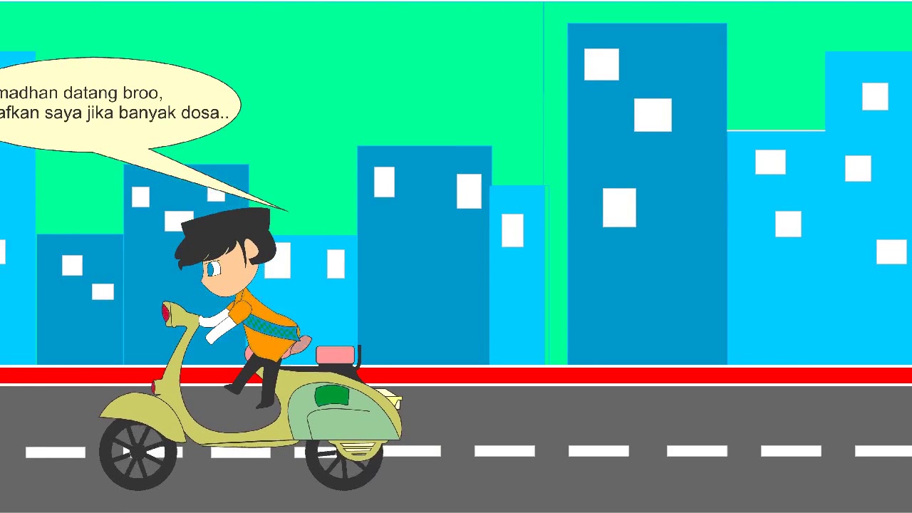 CONTOH ANIMASI ADOBE FLASH PEMULA - YouTube