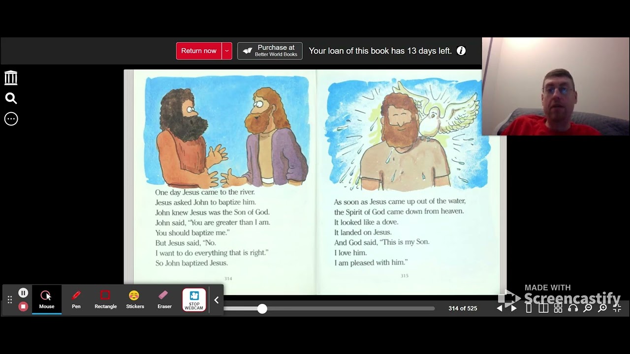 The Beginner's Bible: John Baptizes Jesus - YouTube