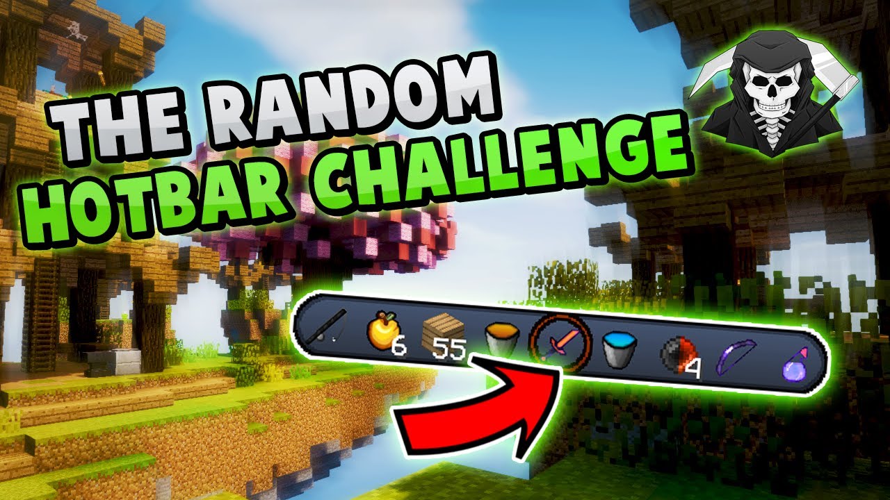 PLAYING WITH A RANDOM HOTBAR SETUP?!! ( Hypixel Skywars ) - YouTube