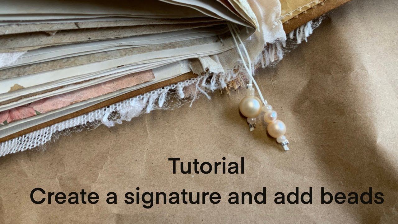 Tutorial to create a one signature (with paper spine), attached to the ...