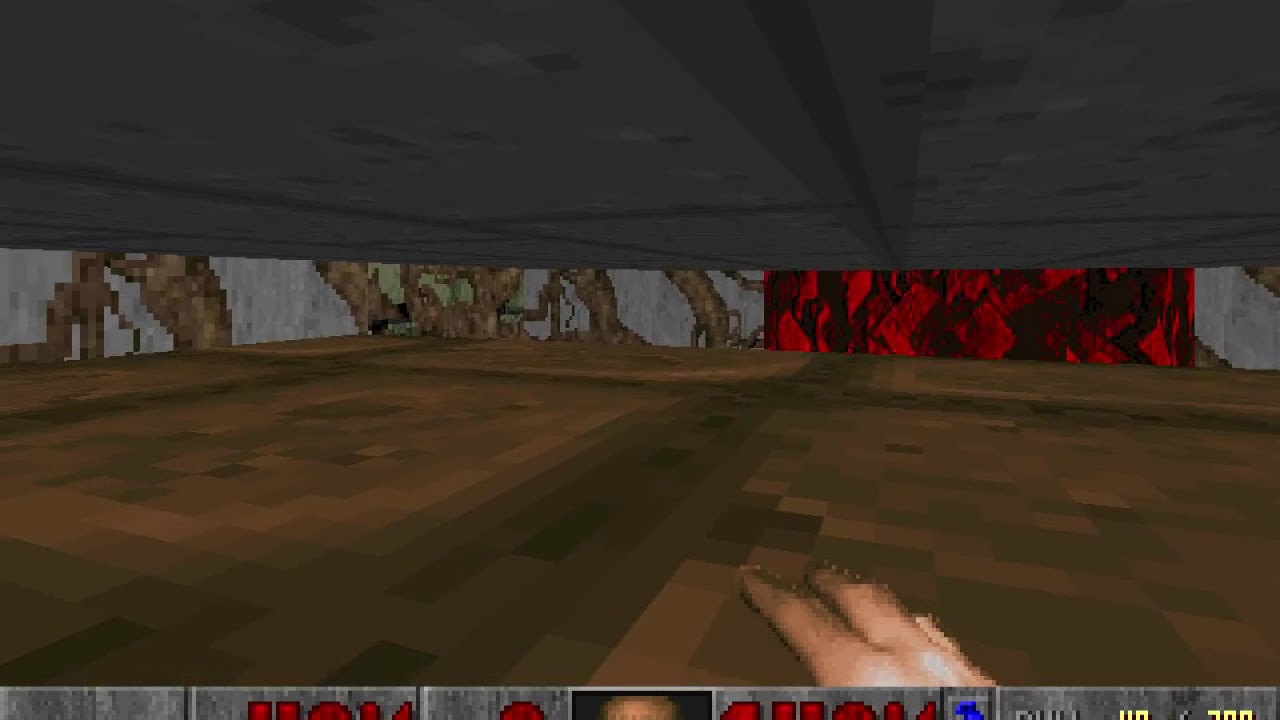 Doom level E2M4, Deimos Lab: Floor-crusher trap - YouTube