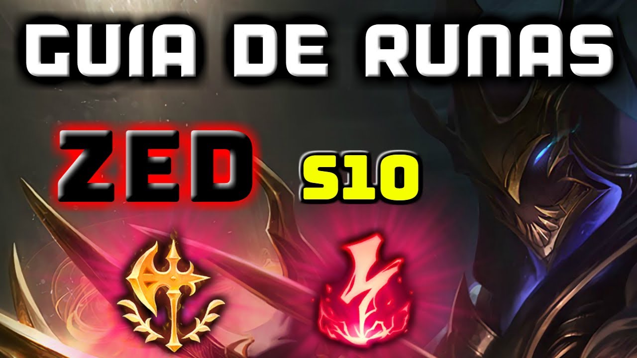 GUIA de RUNAS ZED MID S10 | League of Legends | Electrocutar y ...
