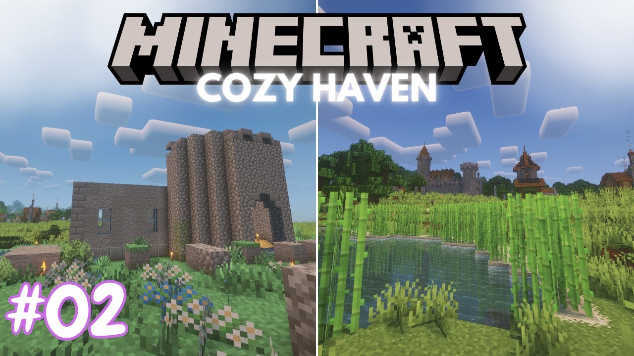 Building My House & A New Pond! 🏡 | Minecraft Cozy Haven Ep. 2 - YouTube