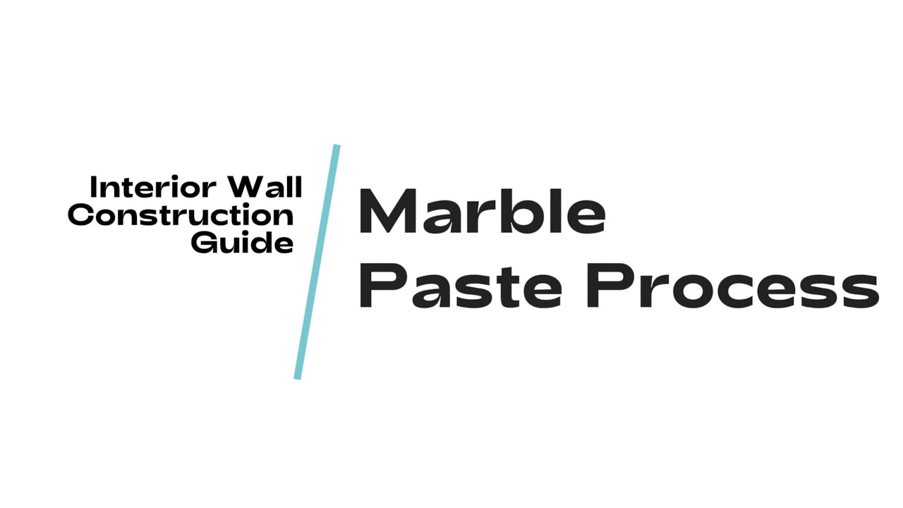 Marble Paste Process - Interior Construction - YouTube