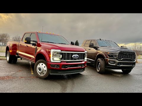 Daily driving a 2026 Ford F450 vs 2025 Ram 3500. 