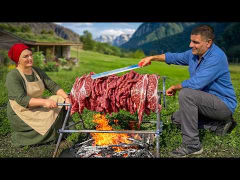 Traditioneller Cag-Kebab-Braten: Authentisches türkisches Bergdorf-Rezept